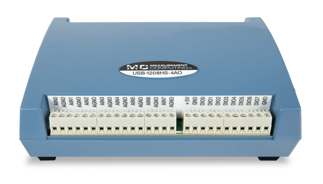 MCC USB-1208HS-4AO: High-Speed USB DAQ Device