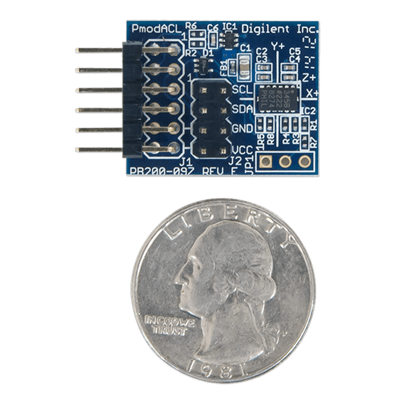 Pmod ACL: 3-axis Accelerometer