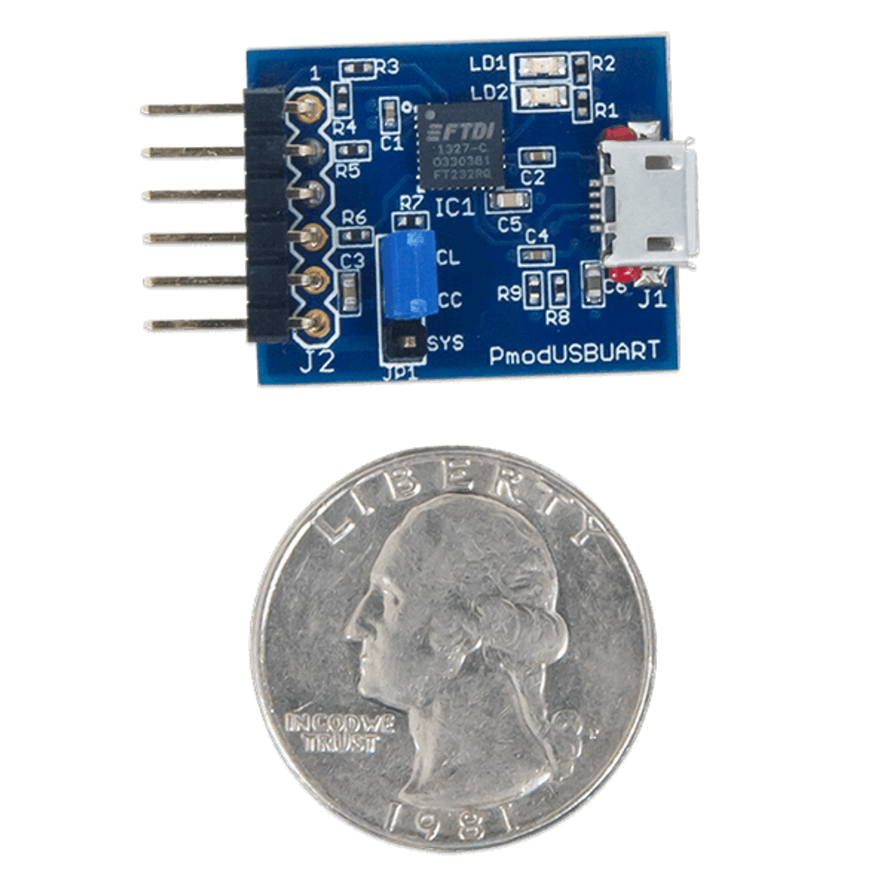 Pmod USBUART: USB to UART Interface